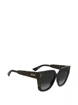 Moschino Tortoiseshell Square Frame Sunglasses