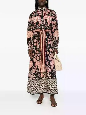 CONNOR&BLAKE Sequin-embellished Animal-print Maxi Dress
