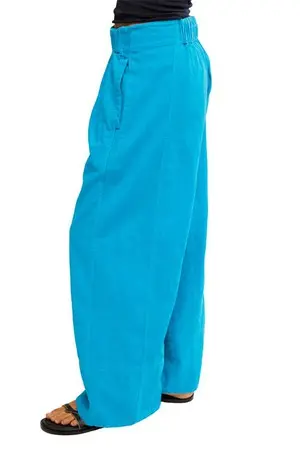 Free People Day's End Linen & Cotton Pants