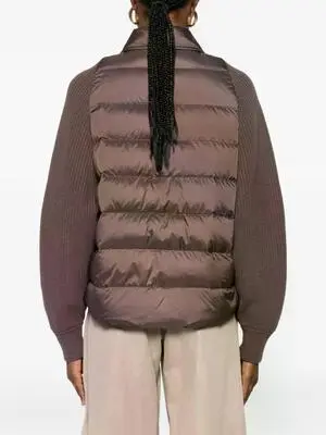 Brunello Cucinelli Quilted Panel Jacket - Brown
