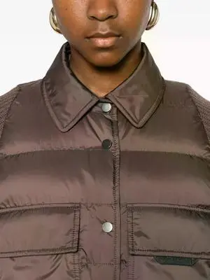 Brunello Cucinelli Quilted Panel Jacket - Brown
