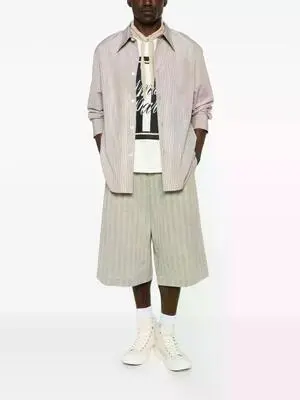 AMI Paris De Coeur Striped Shirt