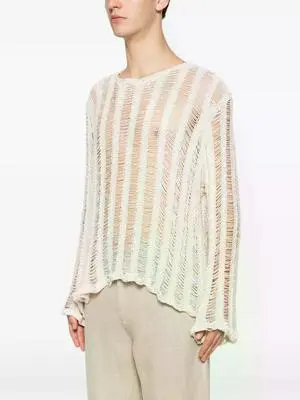 Séfr Aetas Ladder-knit Long-sleeve Sweater