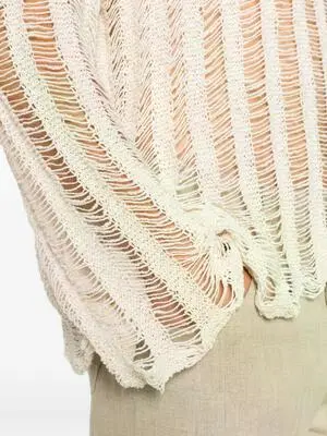 Séfr Aetas Ladder-knit Long-sleeve Sweater