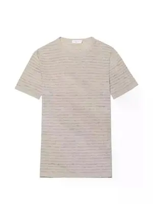 ROBERTO COLLINA Striped Short-sleeve T-shirt