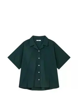STUDIO TOMBOY Pleated-back Camp-collar Shirt