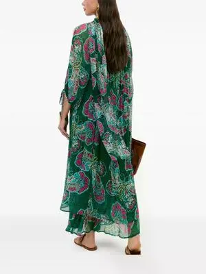 Rixo Hayden Butterfly-print Midi Dress