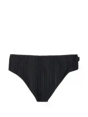 BOSS Pleated Monogram-detail Bikini Bottom