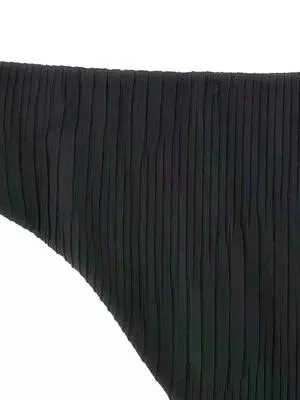 BOSS Pleated Monogram-detail Bikini Bottom