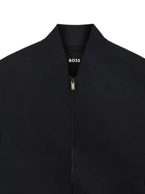 BOSS Zip-up Bomber Jacket - Blue