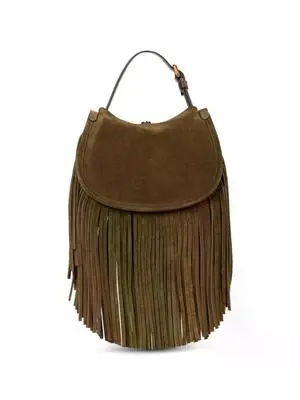 Etro Shoulder Bag With Fringe Detailing - Green