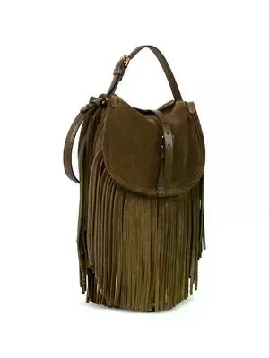 Etro Shoulder Bag With Fringe Detailing - Green