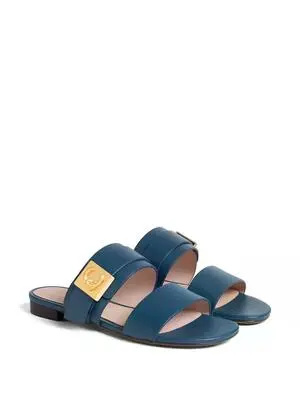 COCCINELLE C-me Lock Double-strap Sandals - Blue