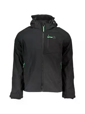 GIAN MARCO VENTURI VINTAGE Hooded Zip-up Jacket - Black