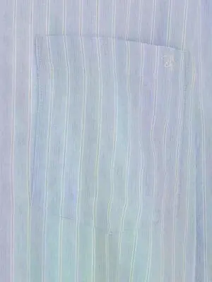 DUNST Striped Button-down Shirt - Blue