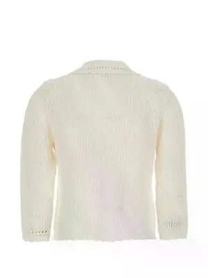 DUNST Open-knit Cardigan - Neutrals