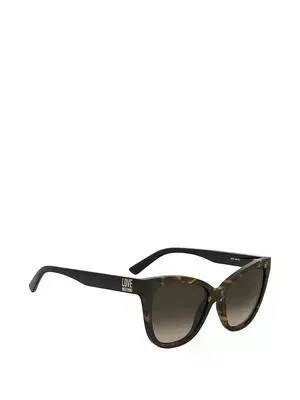 Moschino Tortoiseshell Cat-eye Sunglasses