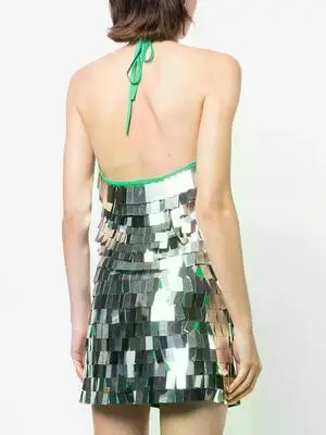 SIMONMILLER Tipsy Sequin-embellished Cropped Top