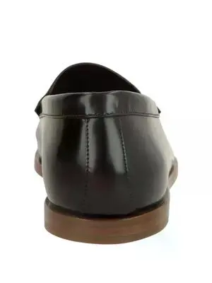 THE ROW Ruched-detail Leather Loafers