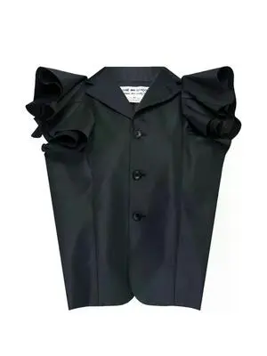 Comme Des Garçons Sleeveless Ruffled Top