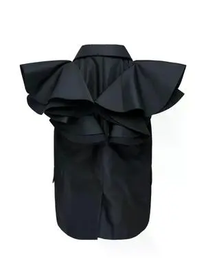 Comme Des Garçons Sleeveless Ruffled Top