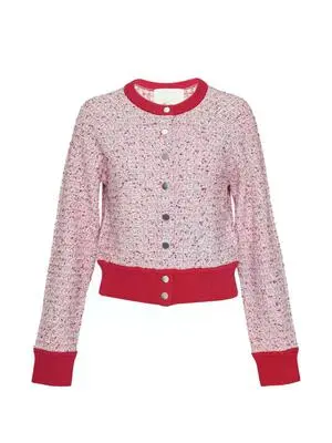 3.1 Phillip Lim Long-sleeve Crew-neck Cardigan - Red
