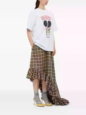 MSGM Plaid Ruffled Dress