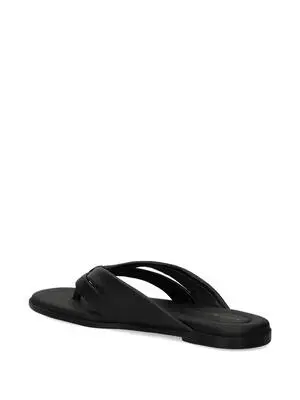 Tommy Hilfiger Monogram-plaque Leather Sandals
