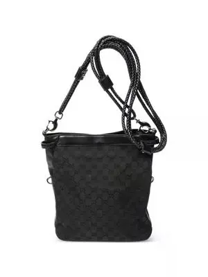 Gucci Gg Monogram Braided Shoulder Bag