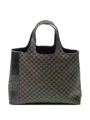 Celine Patterned Tote Bag - Black