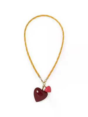 ROXANNE ASSOULIN Heart Pendant Necklace - Brown