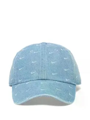 Nike Logo-print Denim Cap - Blue