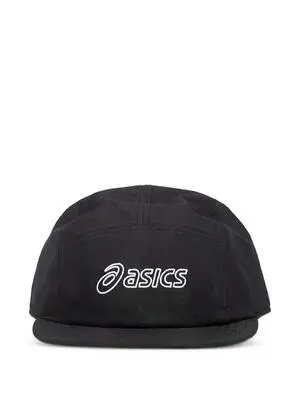 Asics Logo-embroidered Five-panel Cap - Black