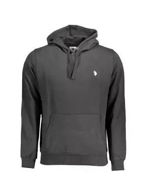 U.s. Polo Assn. Logo-embroidered Hoodie - Grey