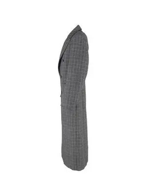 Balenciaga Check-patterned Double-breasted Coat