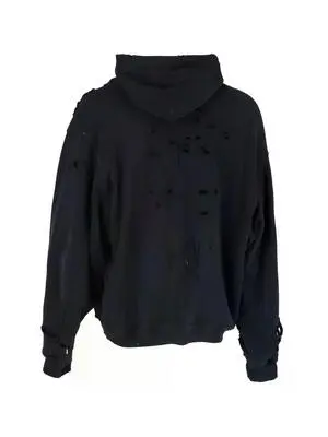 Balenciaga Caps Destroyed Logo-print Hoodie