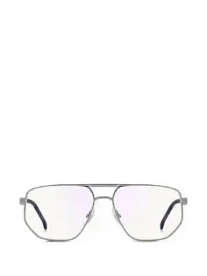 Carrera Eyewear Geometric Double-bridge Glasses - Silver