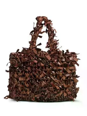 Séfr Agape Braided Tote Bag - Brown