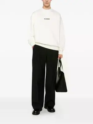 JIL SANDER Logo-print Relaxed-fit Sweater