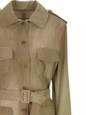 Ermanno Scervino Belted Shirt Jacket