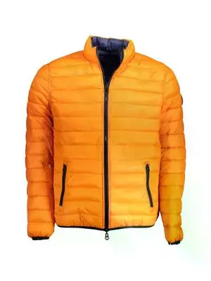 U.s. Polo Assn. Reversible Quilted Puffer Jacket - Orange