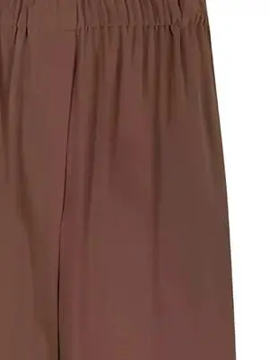 Federica Tosi Elasticated-waistband Wide Leg Trousers - Brown