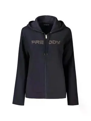 FREDDY Logo-embellished Zip-up Hoodie - Blue