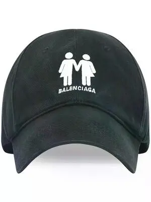 Balenciaga Pride Embroidered-logo Baseball Cap