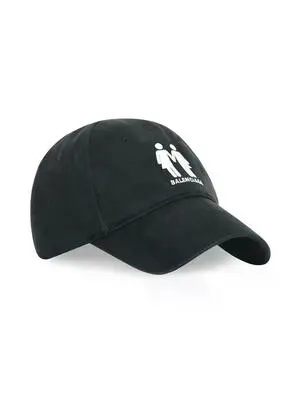 Balenciaga Pride Embroidered-logo Baseball Cap