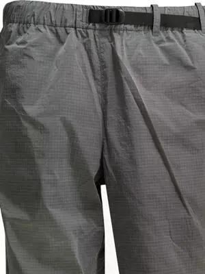 GOLDWIN Grid-pattern Belted Trousers