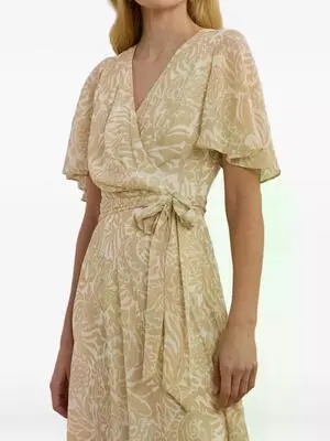 Ralph Lauren Floral-print Wrap Dress - Neutrals