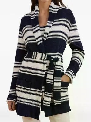 Ralph Lauren Striped Belted Cardigan