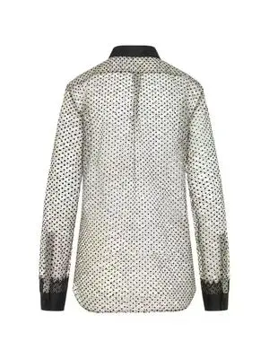 TOM FORD Lace Floral Pattern Shirt - Neutrals