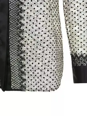 TOM FORD Lace Floral Pattern Shirt - Neutrals